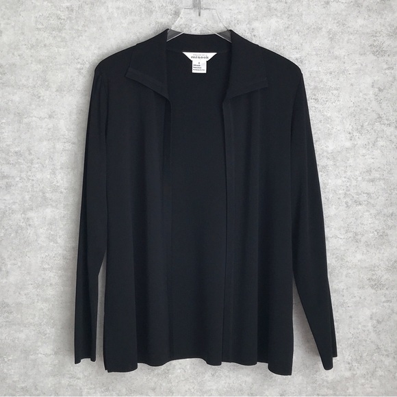 Misook | Sweaters | Misook Open Front Collared Cardigan | Poshmark